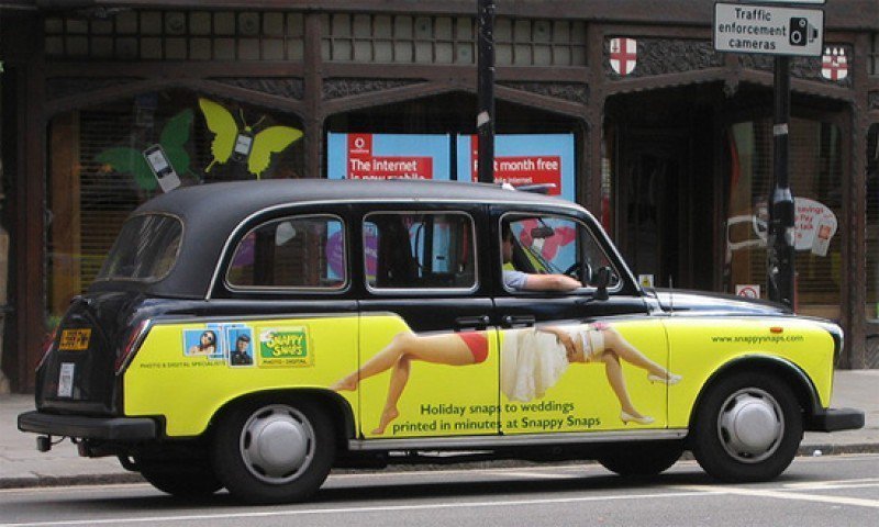 ¡Taxiii!: 20 publicidades innovadoras en taxis » Revista Colectibondi